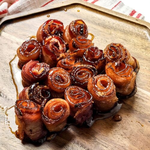Maple Glazed Bacon Roses Recipe - Easy, quick and healthy recipes from ...